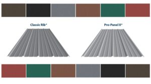 Crinkle Color Options for Metal Roof and Wall Panels
