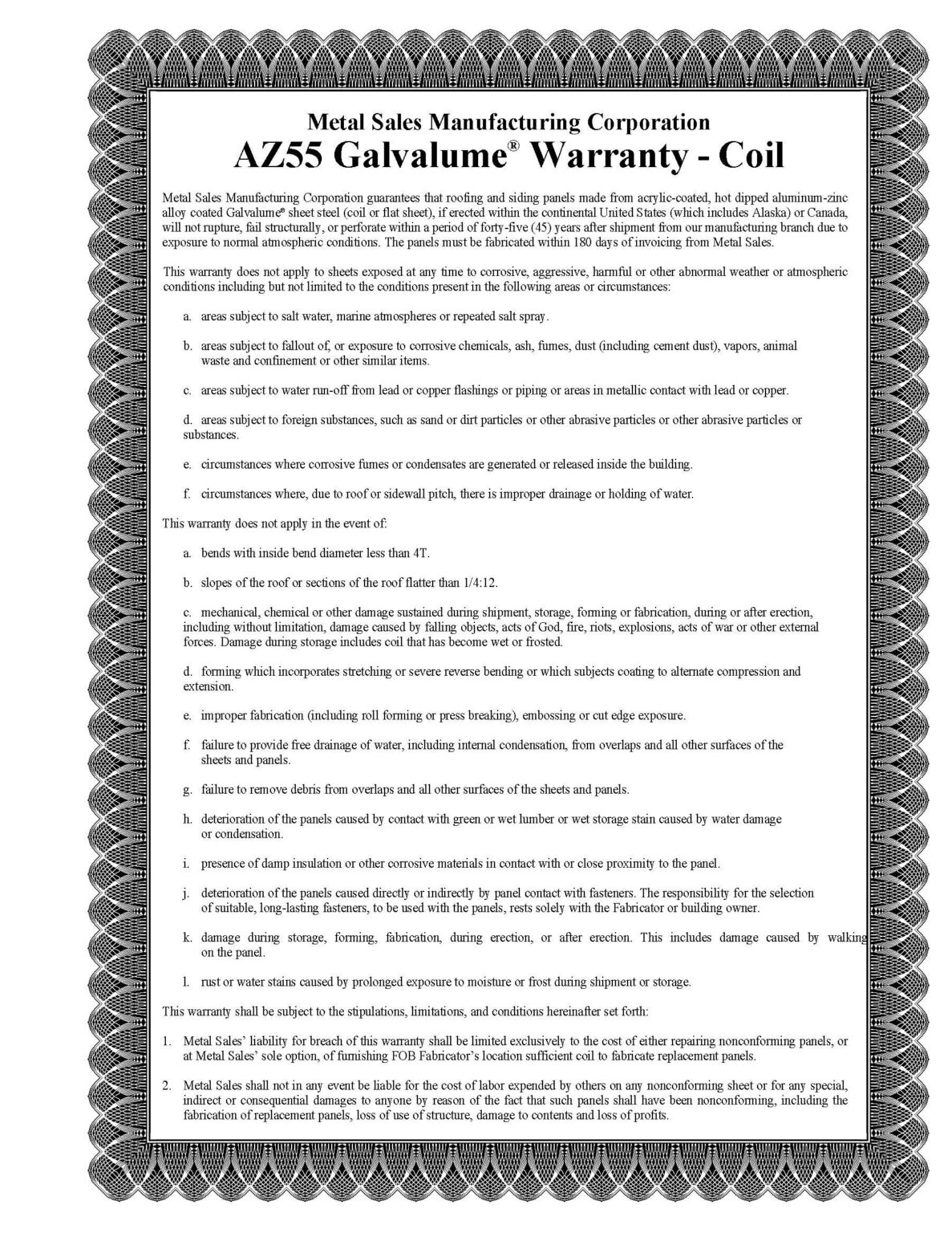 Color Charts & Color Guides | Metal Sales | Roofing Manufacturer